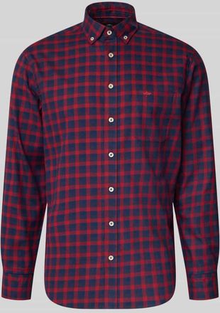 Fynch-Hatton Regular Fit Freizeithemd mit Button-Down-Kragen