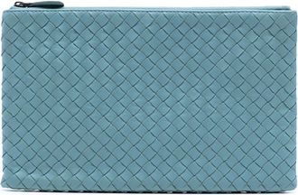 Bottega Veneta Clutches - Nappa Intrecciato Clutch - Gr. unisize - in Blau - f&uuml;r Damen