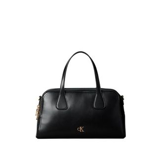 Calvin Klein Sac bowling monogramme avec quincaillerie - Femme - Sacs - Noir - Taille: ONE Size
