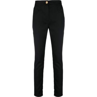 Balmain Femme, Pantalons, Noir, Taille: 42 FR Pantalon Skinny en Laine Stretch Noir