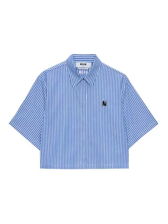 Msgm M. S.G. M. Chemise - Bleu