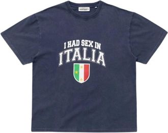 Carne Bollente Homme, Tops, Bleu, Taille: L Ciao Bella T-Shirt