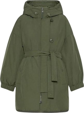 Max Mara Parka mi-longue r&eacute;versible Wkdanfora - Femme - Manteaux - Vert - Taille: 36 FR