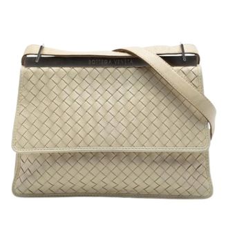 Bottega Veneta Pre-owned Gewebte Leder Umh&auml;ngetasche - - Pre-owned - Damen - Beige - ONE SIZE