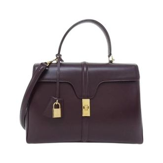 Celine Pre-owned 16 Medium Calf Shoulder Bag - - Pre-owned - Damen - Lila - ONE SIZE