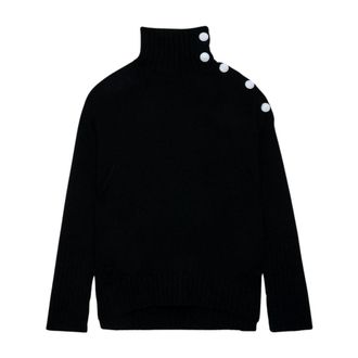 Zadig&Voltaire Femme, Pulls, Noir, Taille: 38 FR Pull Alma Cachemire
