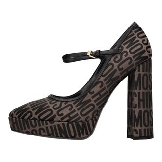 Moschino Femme, Chaussures, Multicolore, Taille: 37 1/2 EU Escarpins en cuir et tissu