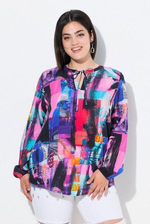 Angel Of Style Druckbluse Bluse A-Linie Alloverdruck