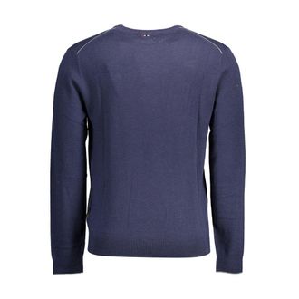 Napapijri Logo-Embroidered Wool Sweater - Blue