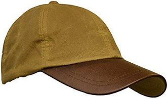 Walker and Hawkes Walker & Hawkes - Casquette en Coton ciré - Unisexe - visière en Cuir - Beige - Taille Unique