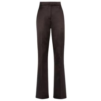 Fendi High-Waist Satinhose - - Trousers - Damen - Braun - XS