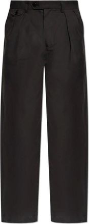 AllSaints Homme, Pantalons, Noir, Taille: W31 Conway Wide Leg Pleated Pantalons