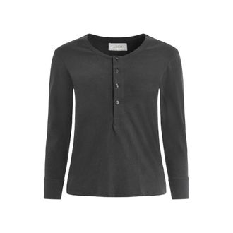 The Great. Langarm-T-Shirt - - Tops - Damen - Schwarzk - M