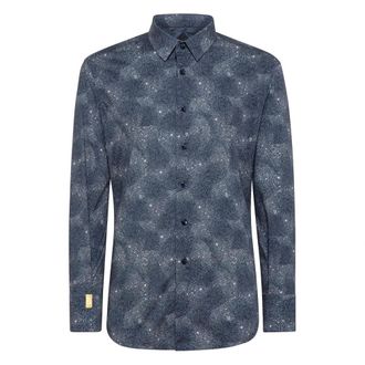 Billionaire Boys Club Homme, Chemises, Bleu, Taille: S Silver Cut LS Crystal Shirt