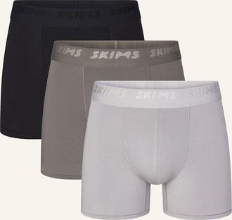 SKIMS Skims 3er-Pack Boxershorts Skims Stretch grau