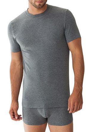 Zimmerli Herren T-Shirt grau Viskose unifarben