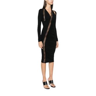 Pinko Pinko, Femme, Robes, Noir, Taille: 38 FR Cyenne Dress