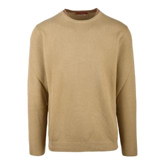 Daniele Fiesoli Homme, Pulls, Beige, Taille: XL Pull ras du cou