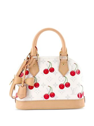 Louis Vuitton x Takashi Murakami Alma Handbag Limited Edition Monogram Cerises BB satchel - Wei&szlig;