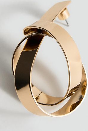 Mango Verschlungene Knoten-Ohrringe gold - Damen - Einheitsgröße - MANGO