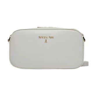 Patrizia Pepe Small Graphic Case Leder Crossbody Bag - - Bags - Damen - Wei&szlig; - ONE SIZE