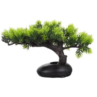 Amosfun Sushi Teller K&uuml;nstlicher Kiefernbaum Anh&auml;nger f&uuml;r Kalte Gerichte und Sashimi Pflanzendekoration f&uuml;r Innenr&auml;ume 1 St&uuml;ck