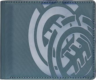 Element Double Icon - Stabile große dreifach Faltbare Geldbörse - Männer - One Size - Schwarz