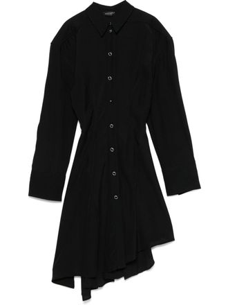 MUGLER robe courte &agrave; dos-nu - Noir