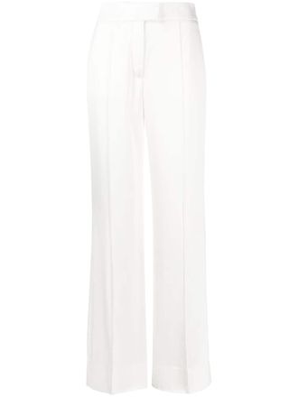 SA SU PHI High-Waist-Hose mit weitem Bein - Weiß