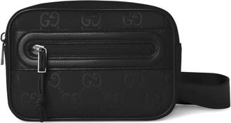 Gucci Schultertasche mit Logo-Pr&auml;gung - Schwarz