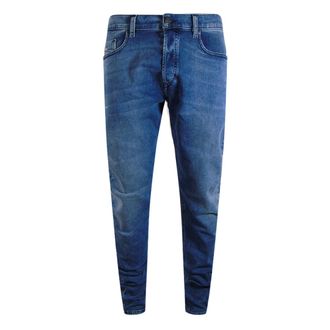 Diesel Tepphar-x Jeanshose Mit Braunem Badge In Blau