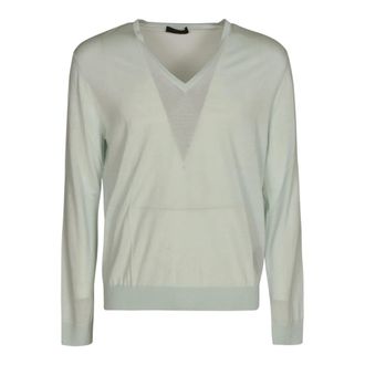 Prada V-Ausschnitt Strickpullover - - Knitwear - Herren - Beige - M