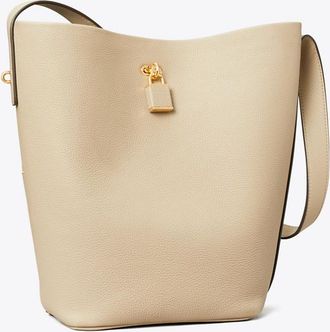 Tory Burch Damen Slim Lock Bucket Bag