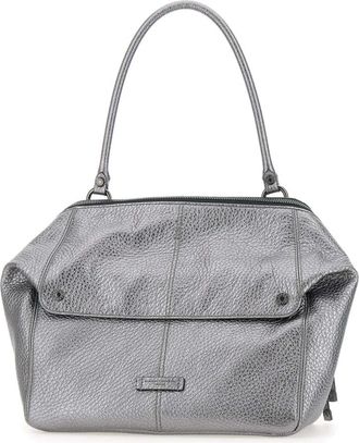 Gianni Chiarini Femme, Sacs, Gris, Taille: ONE Size Aryna Maxi Grain Leather Shoulder Bag