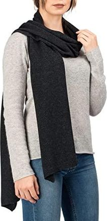 DALLE PIANE CASHMERE Ècharpe en cachemire mélange - Made in Italy - Homme/Femme, Couleur: Anthracite, Taille unique