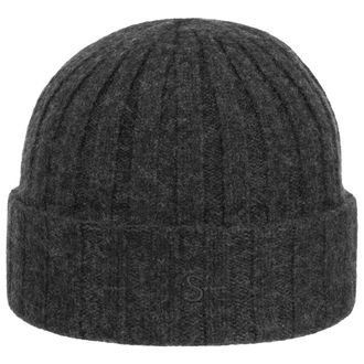 Stetson Surth Kaschmir Winterm&uuml;tze Damen Herren Strickm&uuml;tze 100% Kaschmirwolle Herbst Winter anthrazit One Size