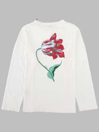 Kenzo Tulip Long-Sleeve T-Shirt - White