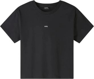 A.P.C. A.p.c., Femme, Tops, Noir, Taille: 38 FR T-Shirt