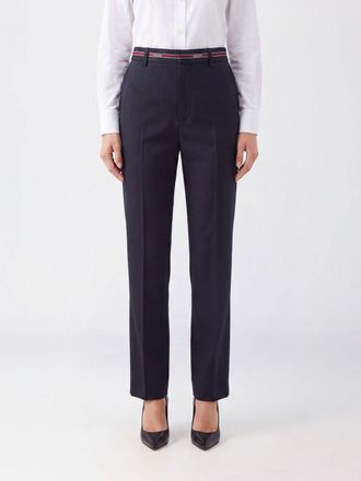 Gucci Slim-Fit-Wollhose mit schr&auml;gen Eingriff- und Paspeltaschen
