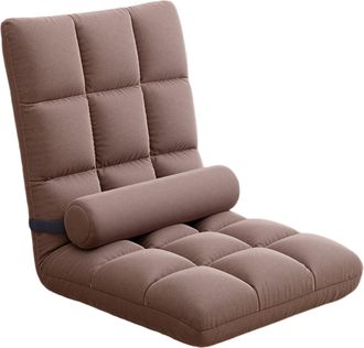 Generic Leichter Bodenstuhl mit R&uuml;ckenst&uuml;tze - verstellbare R&uuml;ckenlehne f&uuml;r Erkerfenster Gaming Lesen und Meditieren - verformungsbest&auml;ndig, leicht zu bewegen