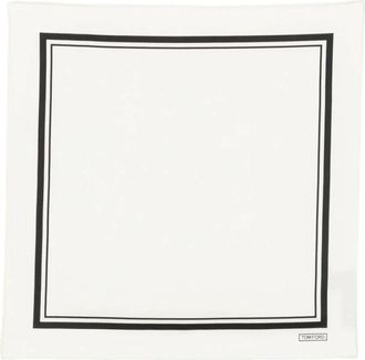Tom Ford Femme, Accessoires, Beige, Taille: ONE Size Tonal Frame Pocket Square