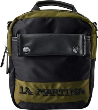 La Martina Homme, Sacs, Multicolore, Taille: ONE Size Sac bandouli&egrave;re en nylon avec bandouli&egrave;re ajustable
