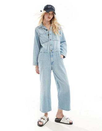 Levi's Iconic - Jeans-Overall in hellblauer Waschung
