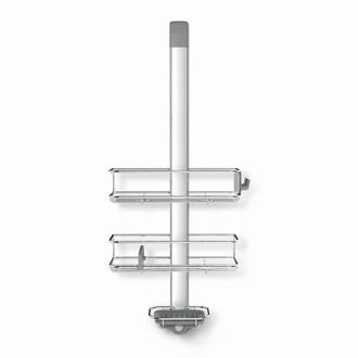 Simplehuman Badezimmerzubeh&ouml;r - Wand-Duschablage, verstellbar, Edelstahl BT1101