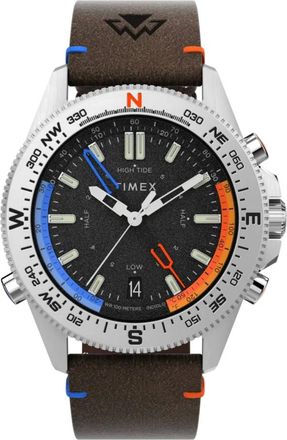 Timex Homme, Accessoires, Brun, Taille: ONE Size Montre classique 43 mm