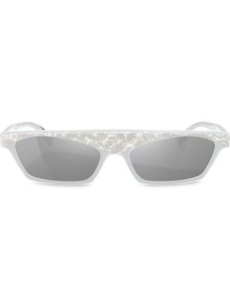 Alain Mikli lunettes de soleil N&deg;851 &agrave; monture rectangulaire - Blanc