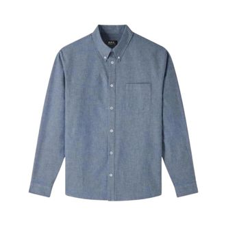 A.P.C. A.p.c., Herren, Shirts, Blau, LGr&ouml;&szlig;e