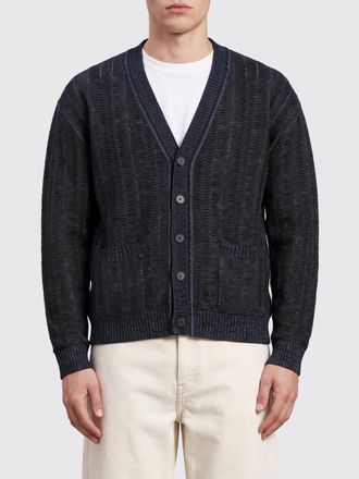 Missoni Cardigan en laine m&eacute;lang&eacute;e avec col en V et poches plaqu&eacute;es