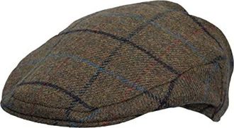 Walker and Hawkes Abraham Moon Tweed Alfred Flat Cap - Castleton Green - Medium (58cm)