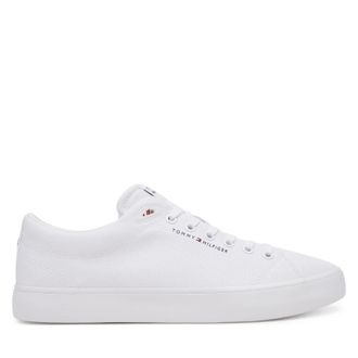 Tommy Hilfiger Sneakers aus Stoff Tommy Hilfiger Th Hi Vulc Low Core Canvas FM0FM05396 Wei&szlig;